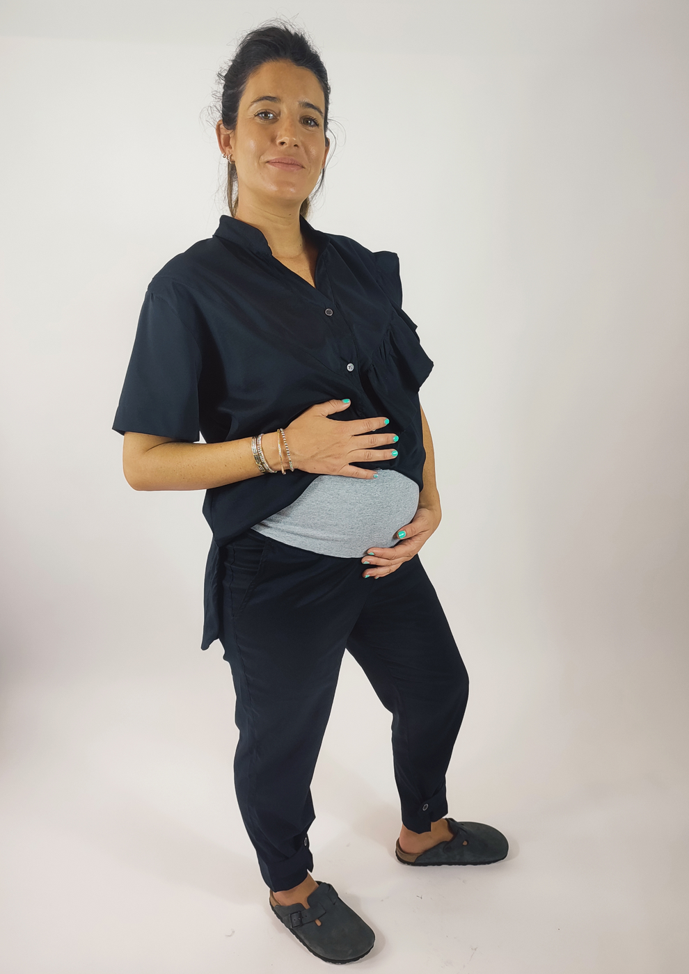 PANTALÓN APOLO MATERNAL / NEGRO – sattvauniformes